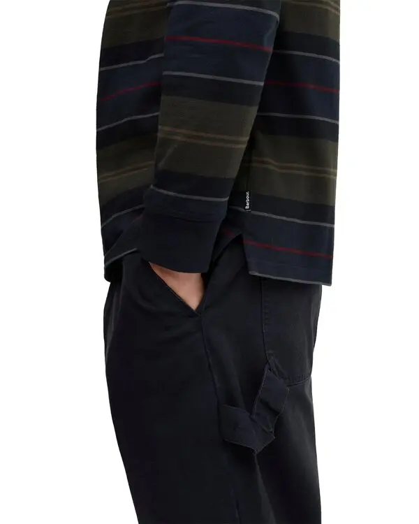 Barbour Frith Cotton Tartan Stripe Rugby Shirt