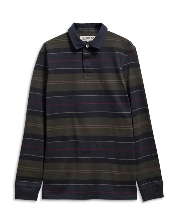 Barbour Frith Cotton Tartan Stripe Rugby Shirt