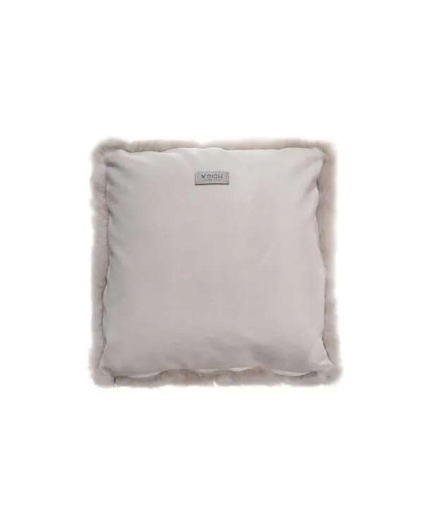 WEICH COUTURE ALPACA Nube One-sided Pillow, 15.7l X 15.7w - Silver Grey