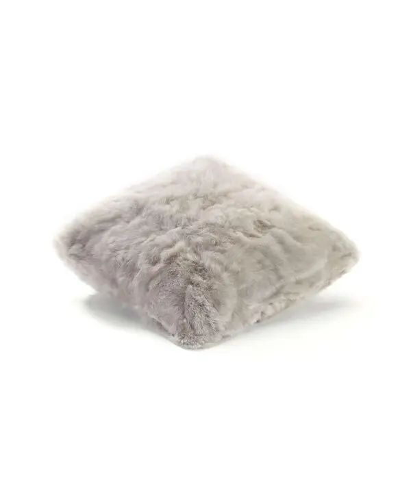 WEICH COUTURE ALPACA Nube Double-sided Pillow, 15.7l X 15.7w - Silver Grey