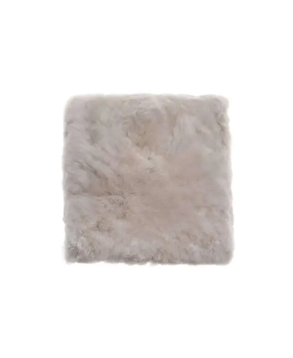 WEICH COUTURE ALPACA Nube Double-sided Pillow, 15.7l X 15.7w - Silver Grey