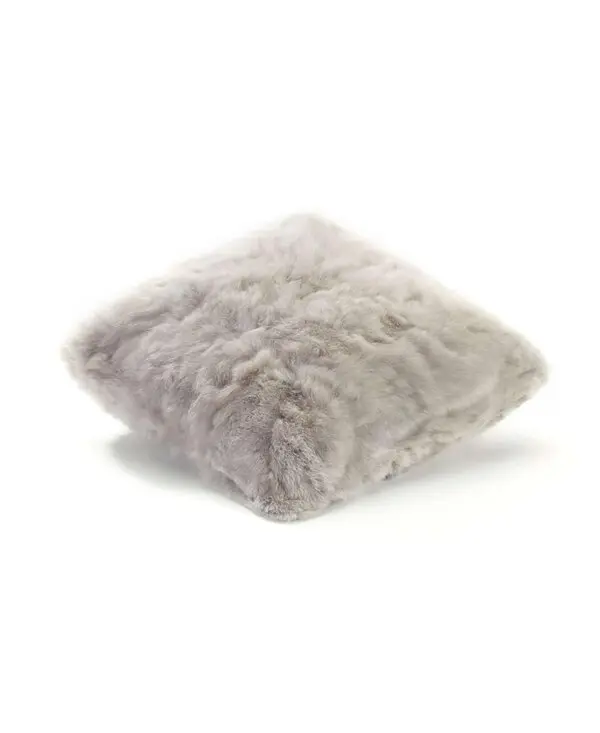 WEICH COUTURE ALPACA Nube Double-sided Pillow, 19.7l X 19.7w - Silver Grey