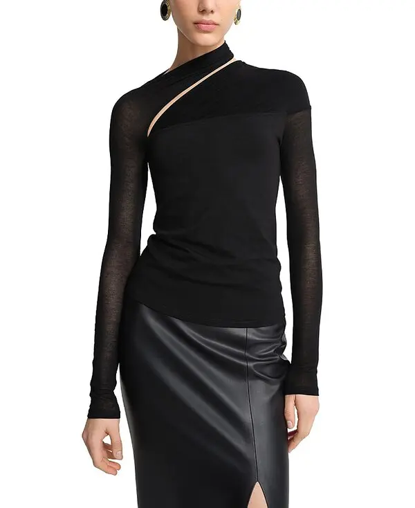 MARCELLA Zola Long Sleeve Top - Black