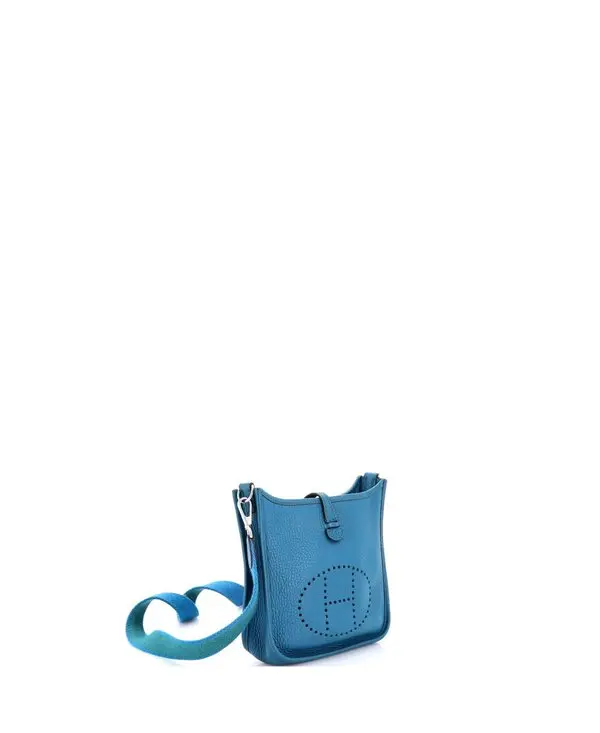 Hermès Tpm Evelyne Bag Gen Iii Clemence - Blue