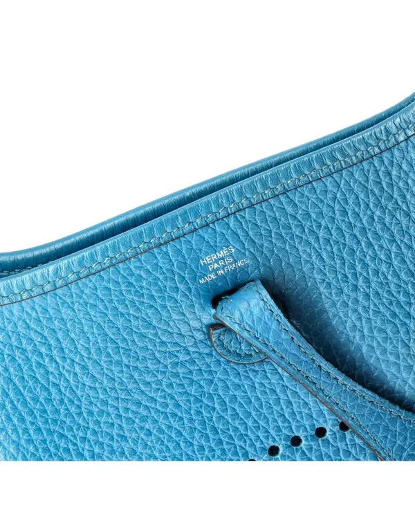 Hermès Tpm Evelyne Bag Gen Iii Clemence - Blue