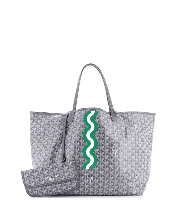 Goyard Gm Saint Louis Tote Printed Coated Canvas