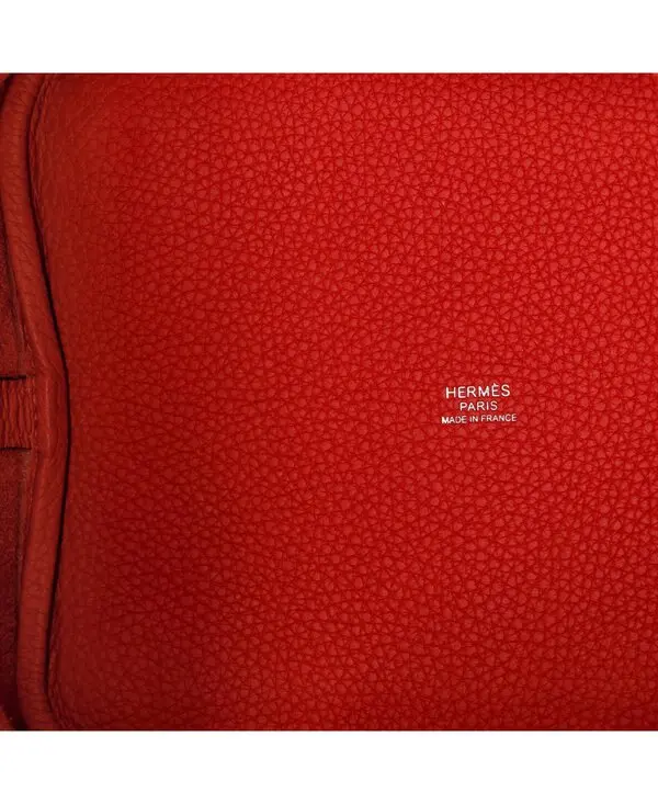 Hermès Mm Picotin Lock Bag Clemence - Red