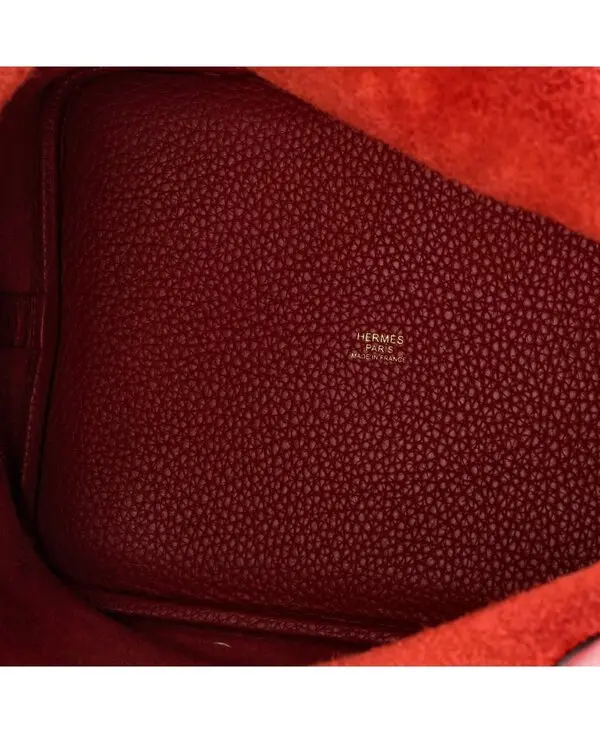 Hermès Mm Picotin Lock Bag Clemence - Red