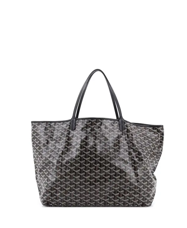 Goyard Gm Saint Louis Tote Coated Canvas - Black