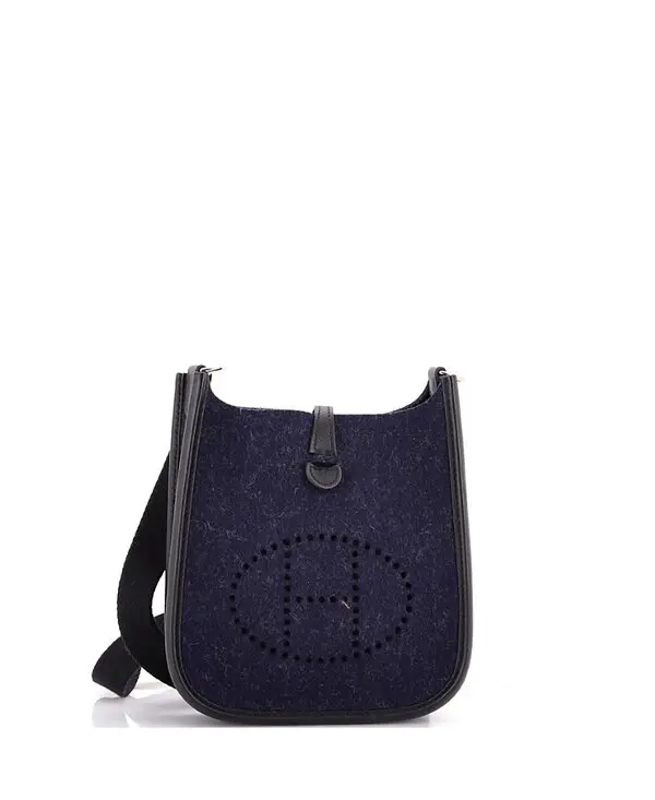 Hermès Tpm Evelyne Bag Gen Iii Felt - Blue