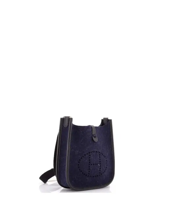 Hermès Tpm Evelyne Bag Gen Iii Felt - Blue