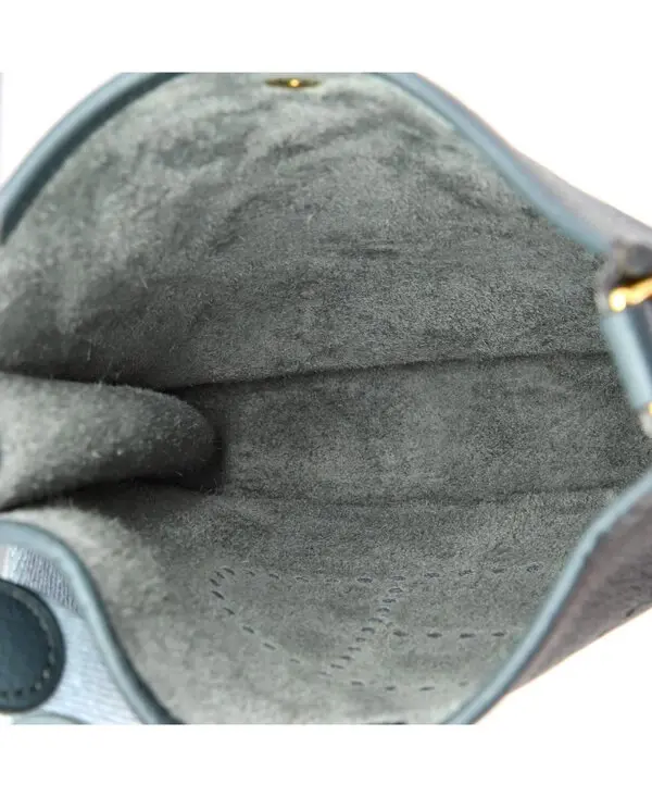 Hermès Tpm Evelyne Bag Gen Iii Clemence - Blue/ Black