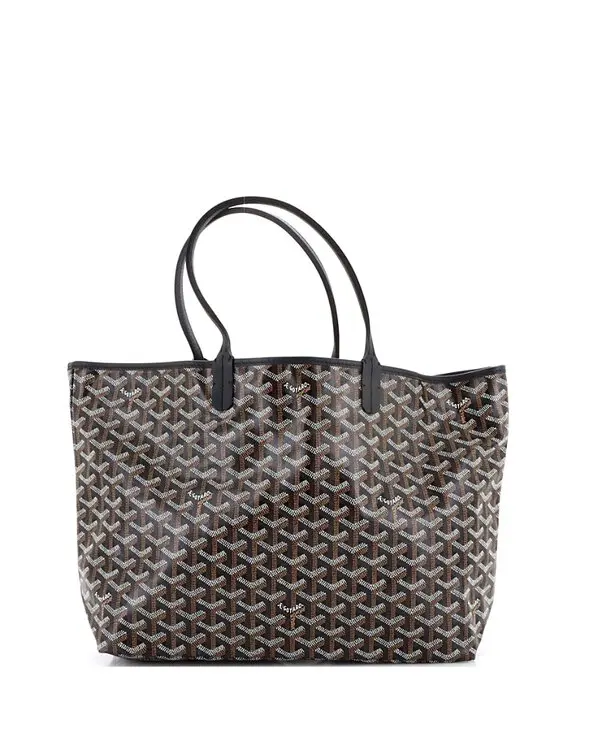 Goyard Pm Saint Louis Tote Coated Canvas - Black