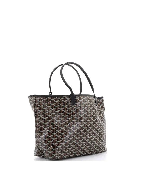Goyard Pm Saint Louis Tote Coated Canvas - Black