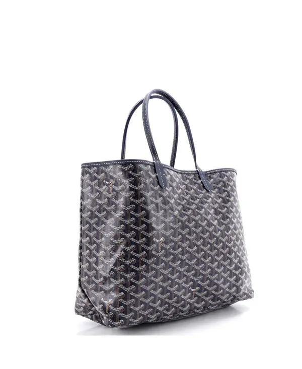 Goyard Pm Saint Louis Tote Coated Canvas - Blue