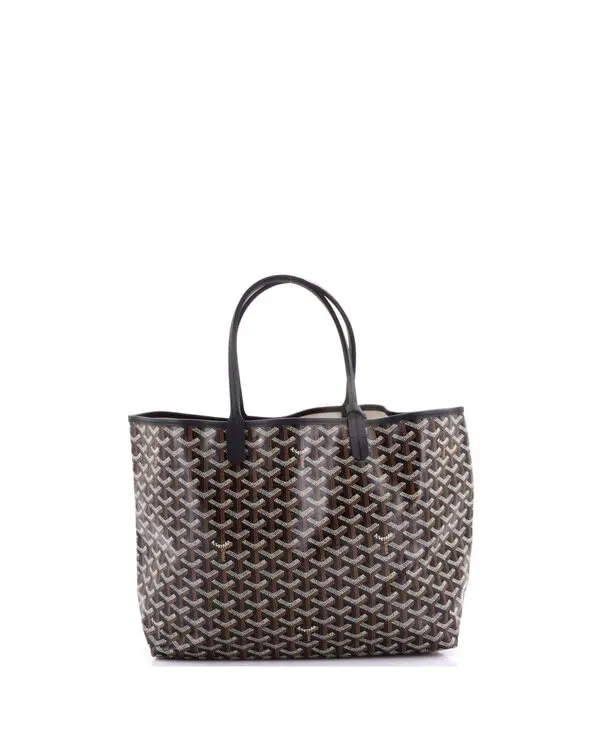 Goyard Pm Saint Louis Tote Coated Canvas - Black