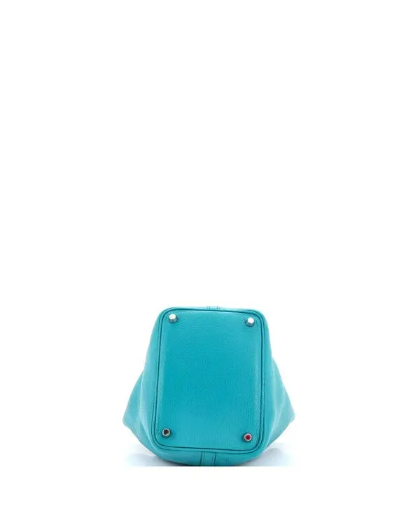 Hermès Pm Picotin Lock Bag Clemence - Blue