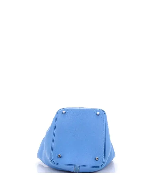 Hermès Mm Picotin Lock Bag Clemence - Blue
