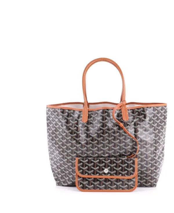 Goyard Pm Saint Louis Tote Coated Canvas - Brown