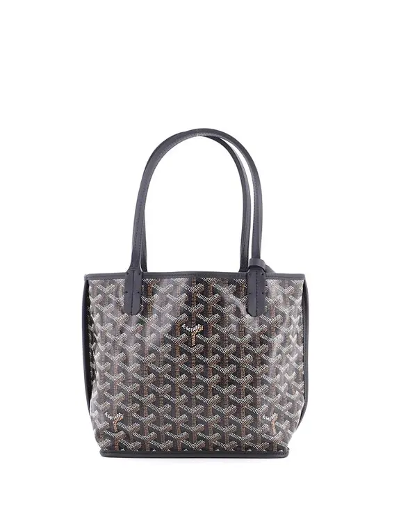 Goyard Mini Anjou Reversible Tote Coated Canvas - Black