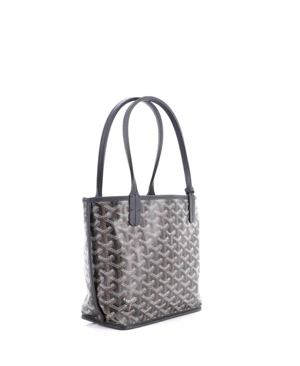 Goyard Mini Anjou Reversible Tote Coated Canvas - Black