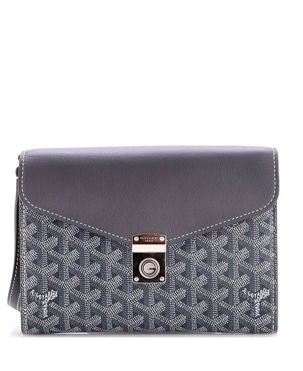 Goyard Chypre Wallet On Strap Coated Canvas With Leather