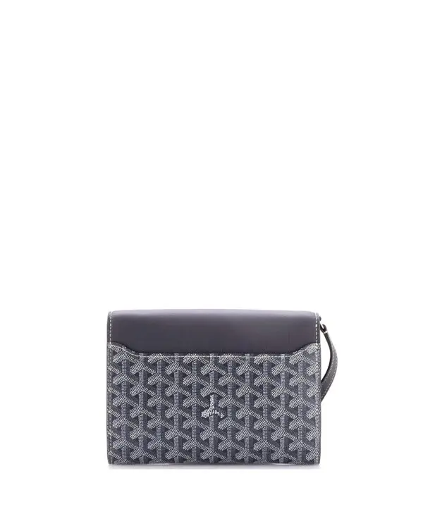 Goyard Chypre Wallet On Strap Coated Canvas With Leather