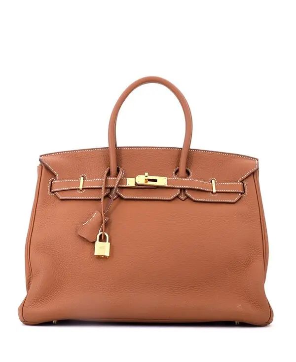 Hermès Birkin 35 Handbag Brown Togo With Hardware