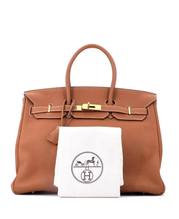 Hermès Birkin 35 Handbag Brown Togo With Hardware