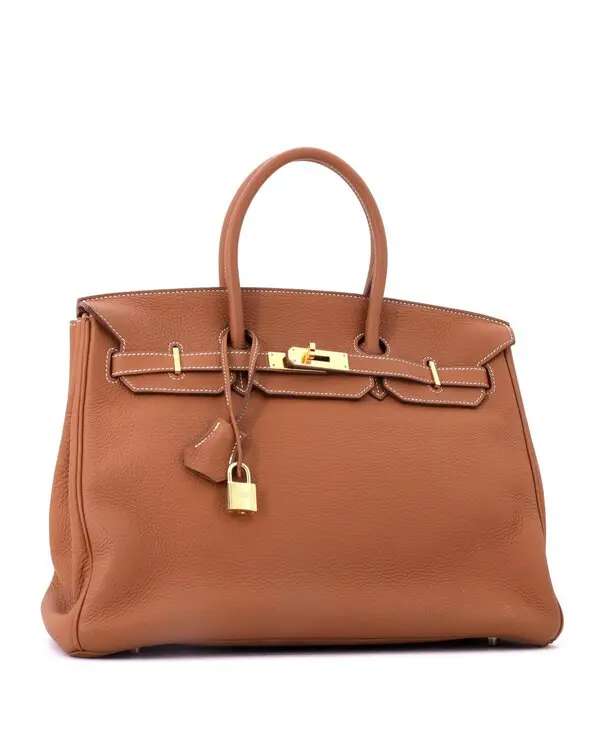 Hermès Birkin 35 Handbag Brown Togo With Hardware