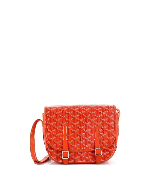 Goyard Pm Belvedere Messenger Bag Coated Canvas With Leather