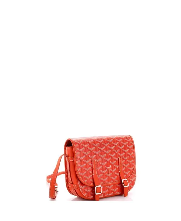 Goyard Pm Belvedere Messenger Bag Coated Canvas With Leather