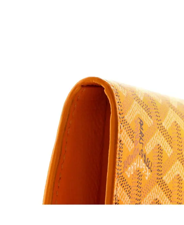 Goyard Chypre Wallet On Strap Coated Canvas With Leather