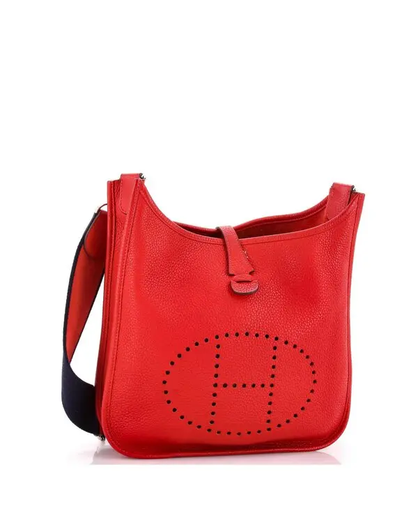 Hermès Pm Evelyne Bag Gen Iii Clemence - Red