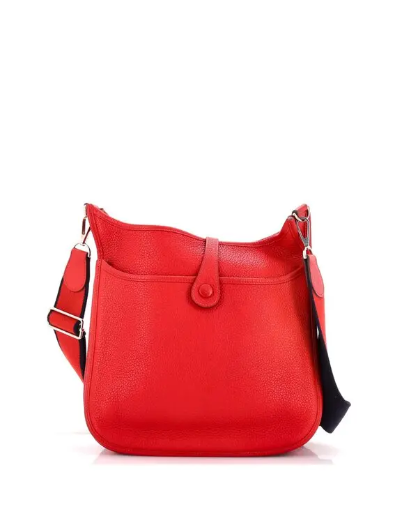 Hermès Pm Evelyne Bag Gen Iii Clemence - Red