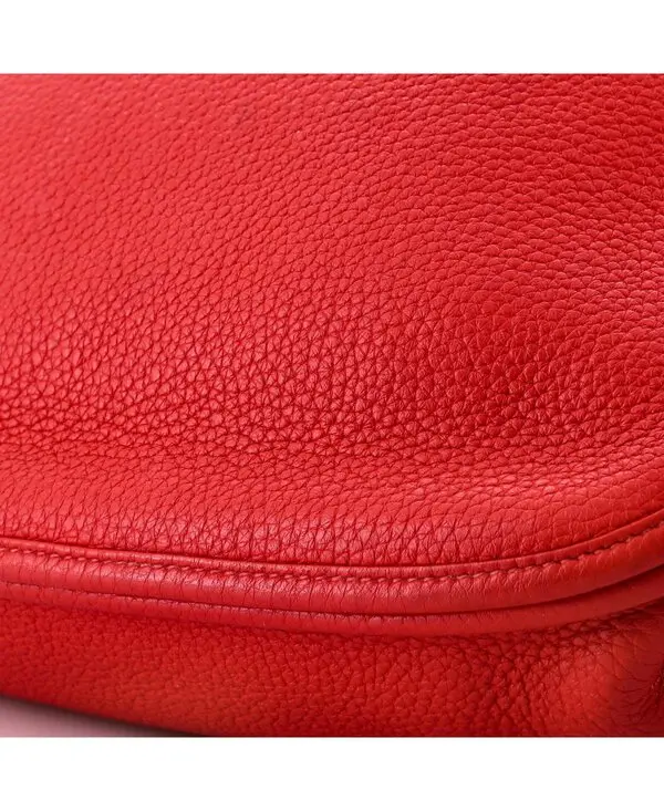 Hermès Pm Evelyne Bag Gen Iii Clemence - Red
