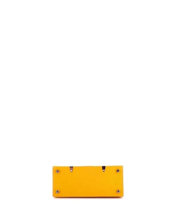 Goyard Mini Structured Saigon Top Handle Bag Coated Canvas With Leather