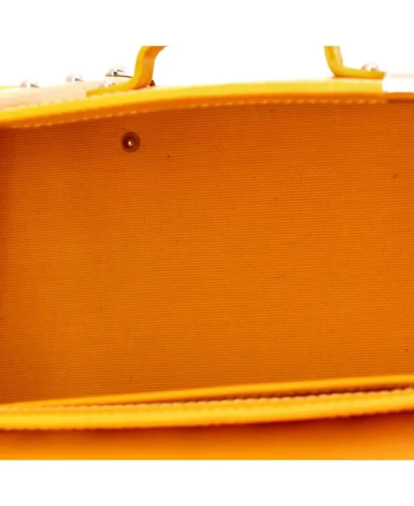 Goyard Mini Structured Saigon Top Handle Bag Coated Canvas With Leather