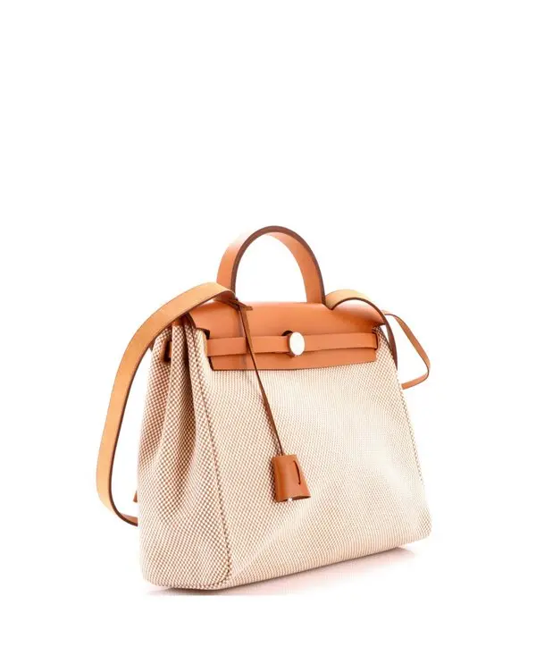 Hermès 31 Herbag Zip Criss Viking Toile And Leather