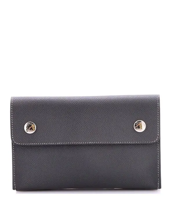 Hermès Double Snap Pochette Crossbody Epsom