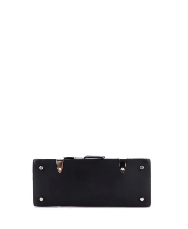 Goyard Pm Saigon Top Handle Bag Coated Canvas With Leather