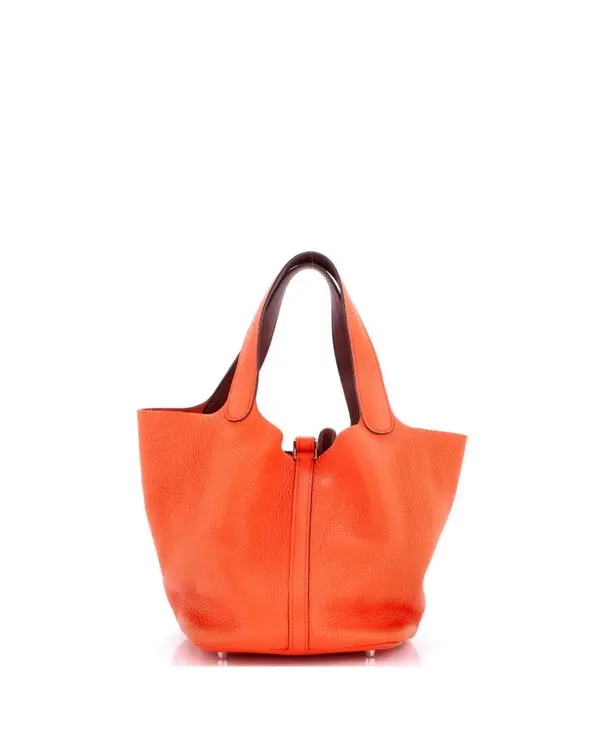 Hermès Mm Eclat Picotin Lock Bag Clemence