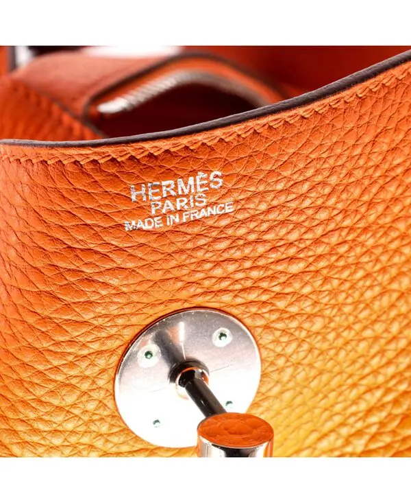 Hermès 34 Lindy Bag Clemence - Orange