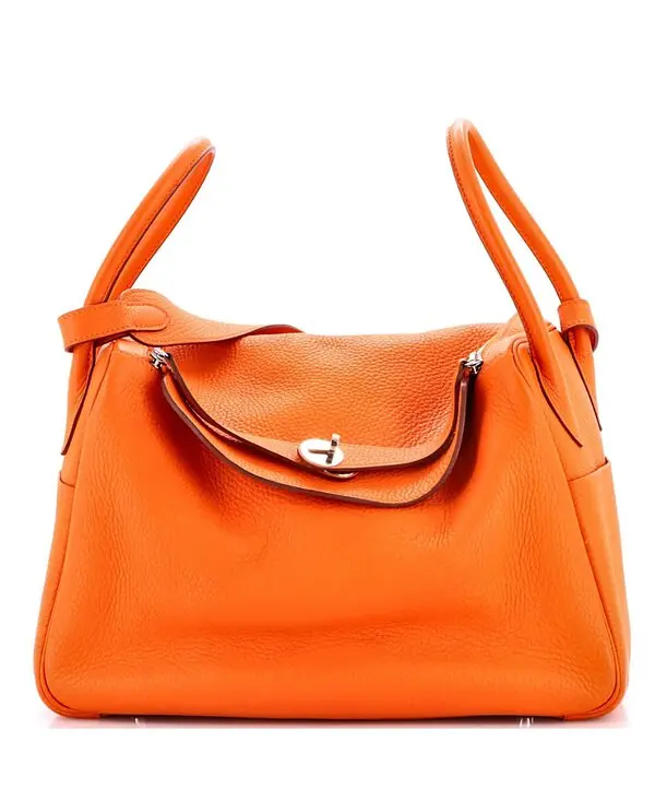 Hermès 34 Lindy Bag Clemence - Orange
