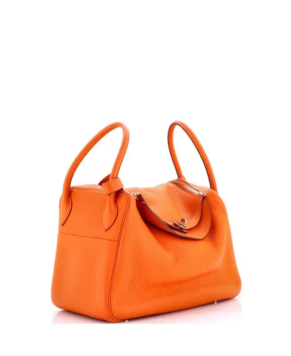 Hermès 34 Lindy Bag Clemence - Orange