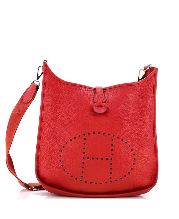Hermès Pm Evelyne Bag Gen Iii Clemence - Red