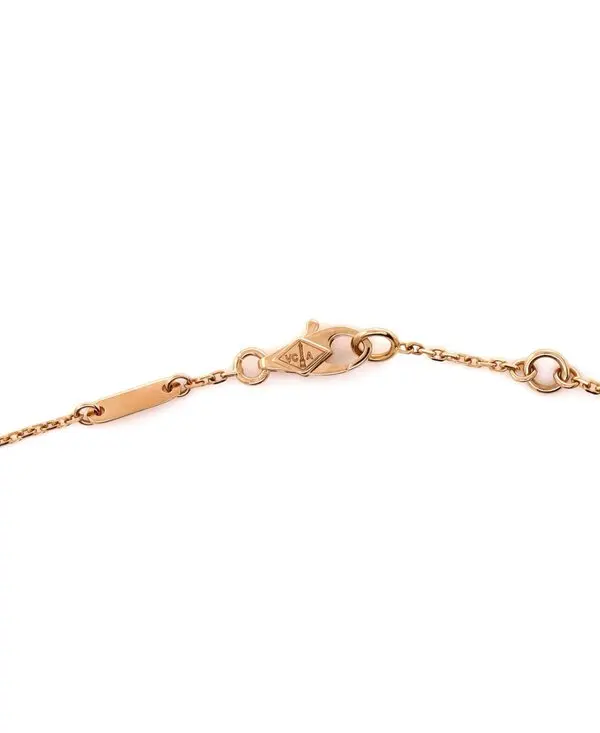 VAN CLEEF & ARPELS Sweet Alhambra Bracelet 18k Rose Gold And Carnelian