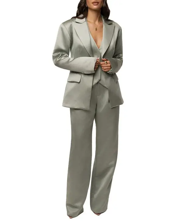 JLUXLABEL Victoria Satin Blazer