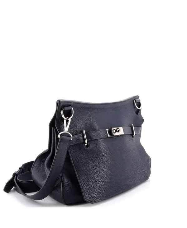 Hermès 34 Jypsiere Bag Clemence - Blue