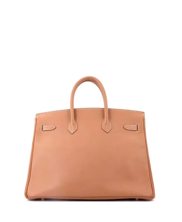 Hermès Birkin 35 Handbag Brown Courchevel With Hardware